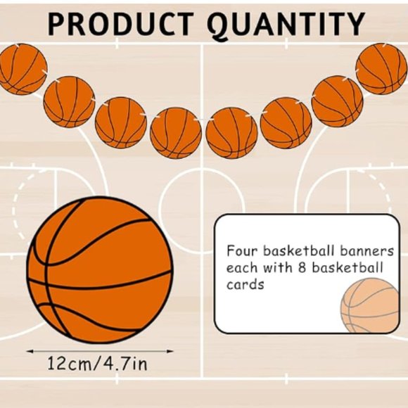 Party Supplies | Basketball Banner Sport Theme Party Decorations | Poshmark